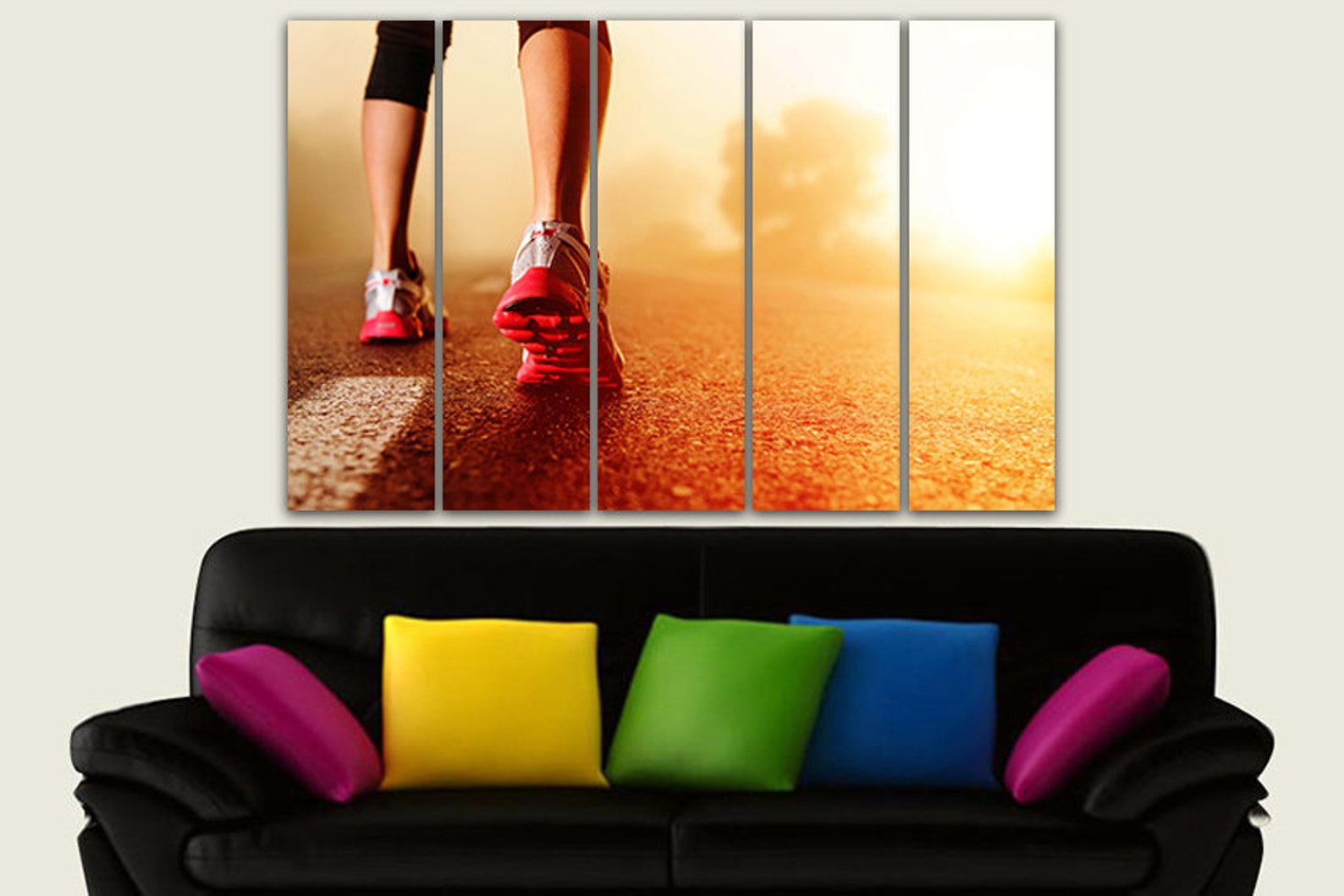 Running Canvas Set Sports Running Sports Decor Room Running - Etsy