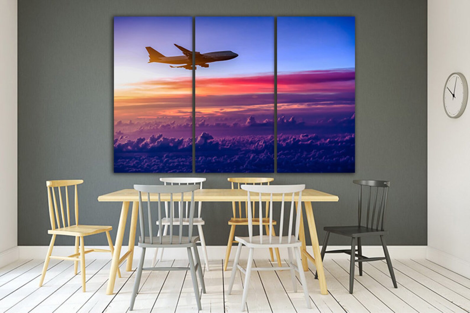 Panel Canvas Airplane Canvas Plane Wall Décor Mechanism Decor | Etsy