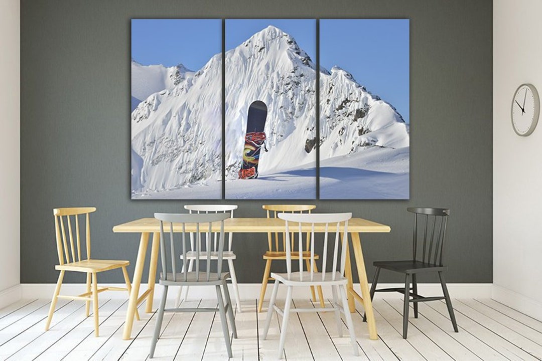 Snowboard Print Wall Art Canvas Sport Décor Snowboard Canvas - Etsy