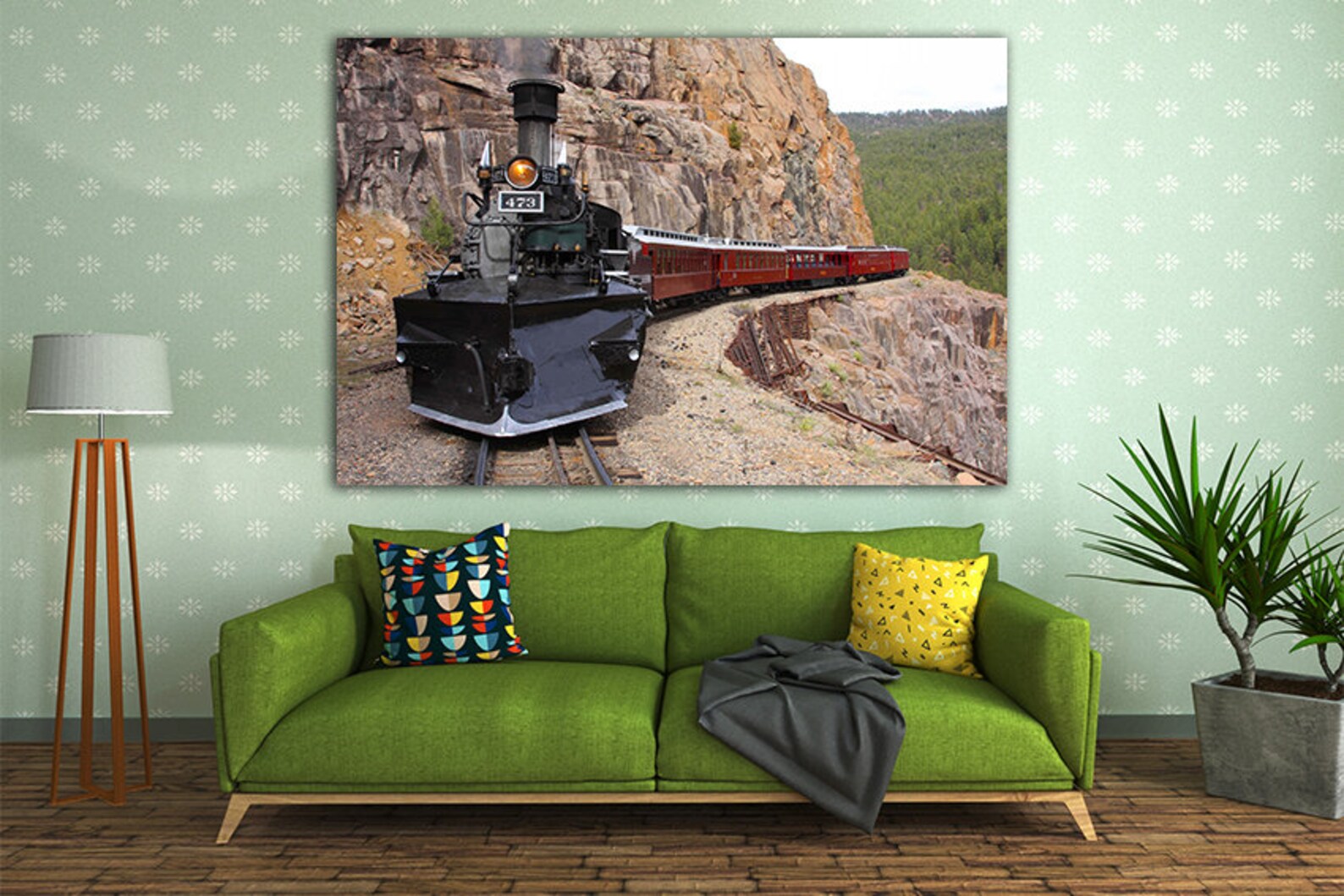 Panel Art Train Print Canvas Train Decor Mechanism Decor Train - Etsy