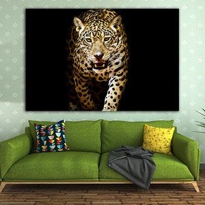 Leopard Print Art Leopard Canvas Set Leopard Wall Decor Leopard Art ...