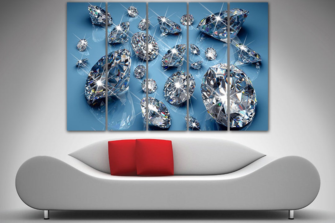 Diamond Canvas Wall Art Canvas Diamond Art Diamond Décor Diamond Poster ...