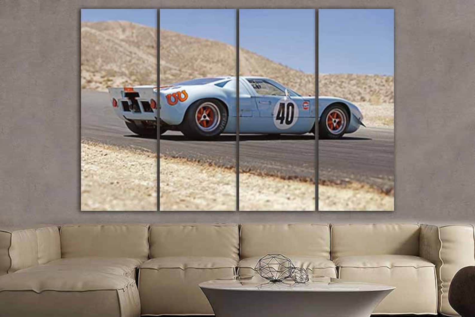 Panel Wall Art Car Canvas Transport Wall Print Sport Car Wall | Etsy