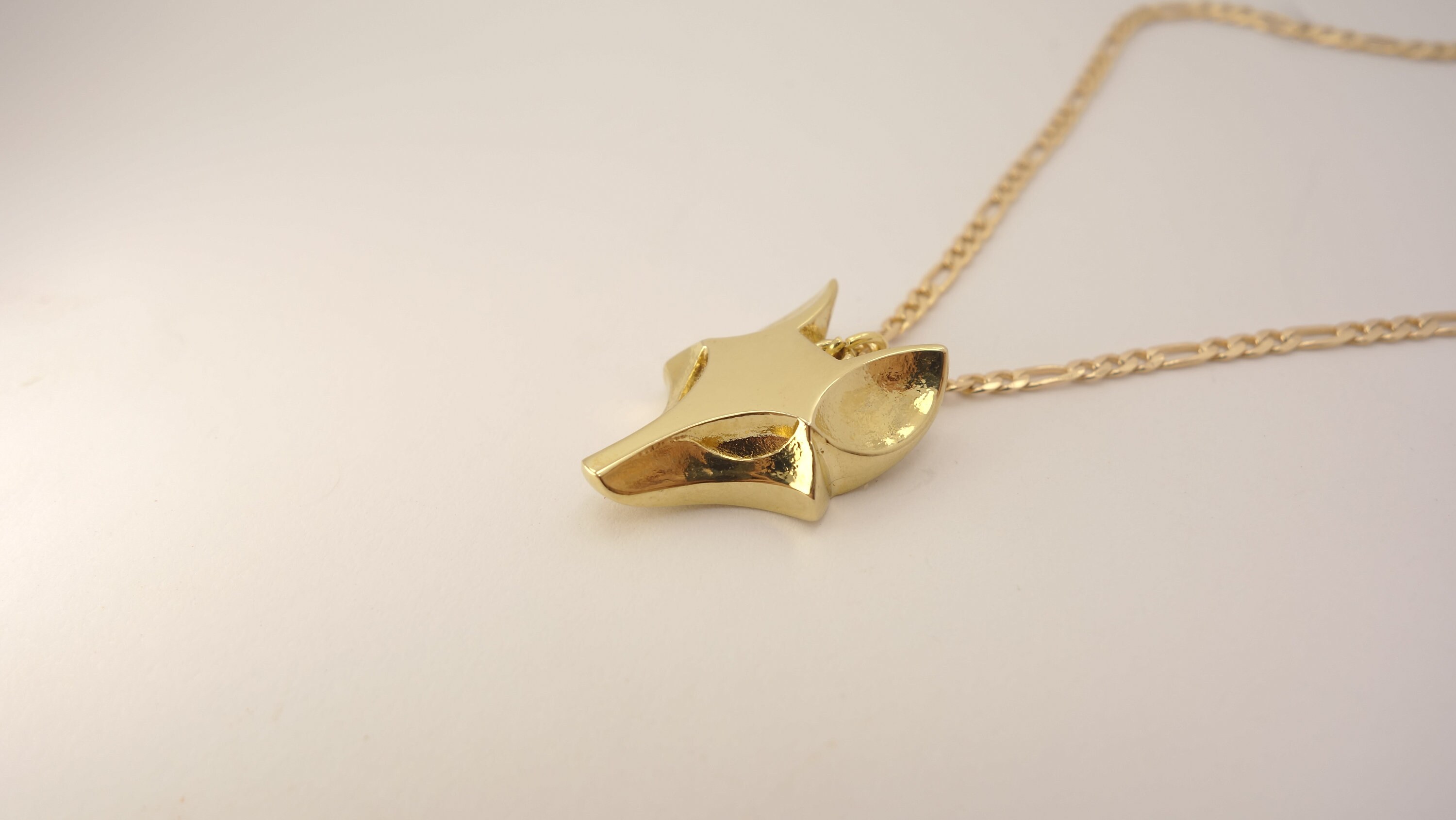 Gold Fox necklace SET simple minimalist jewelry dainty gold | Etsy