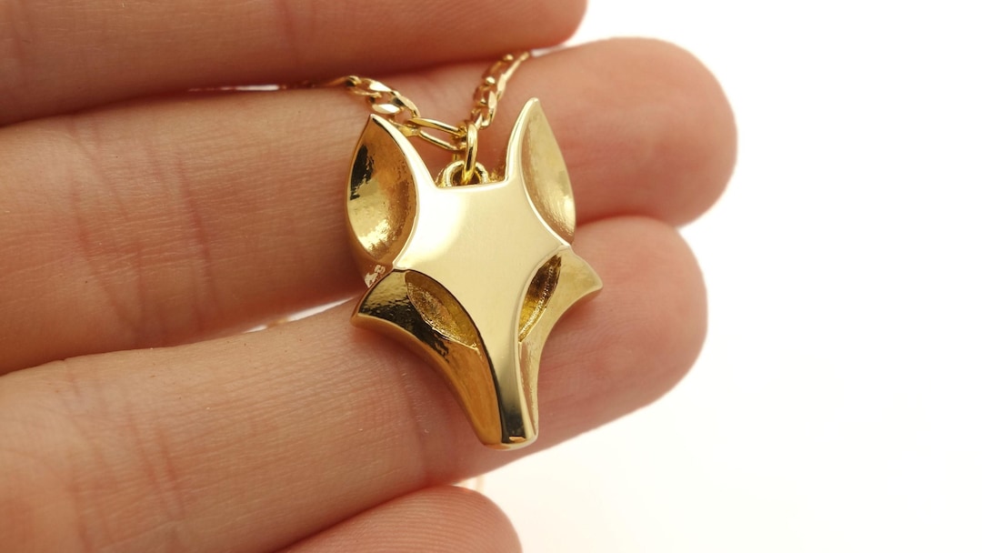 Gold Fox Necklace: Minimalist Animal Charm Jewelry - Etsy