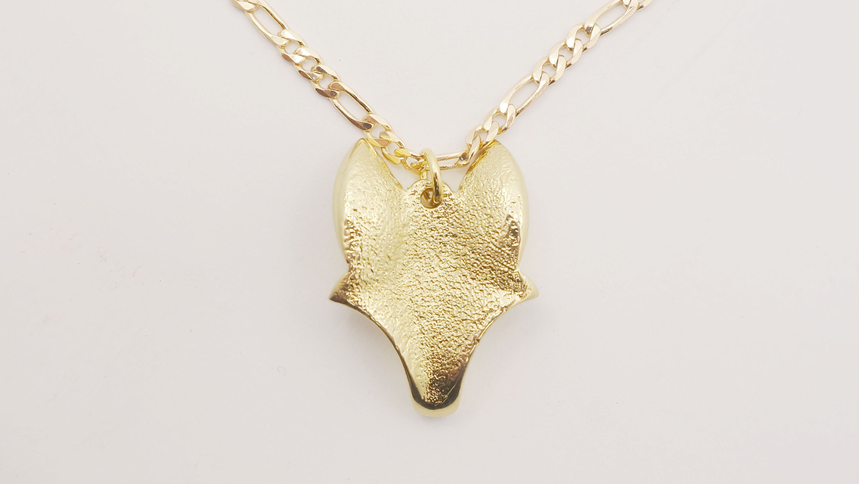 Gold Fox necklace SET simple minimalist jewelry dainty gold | Etsy