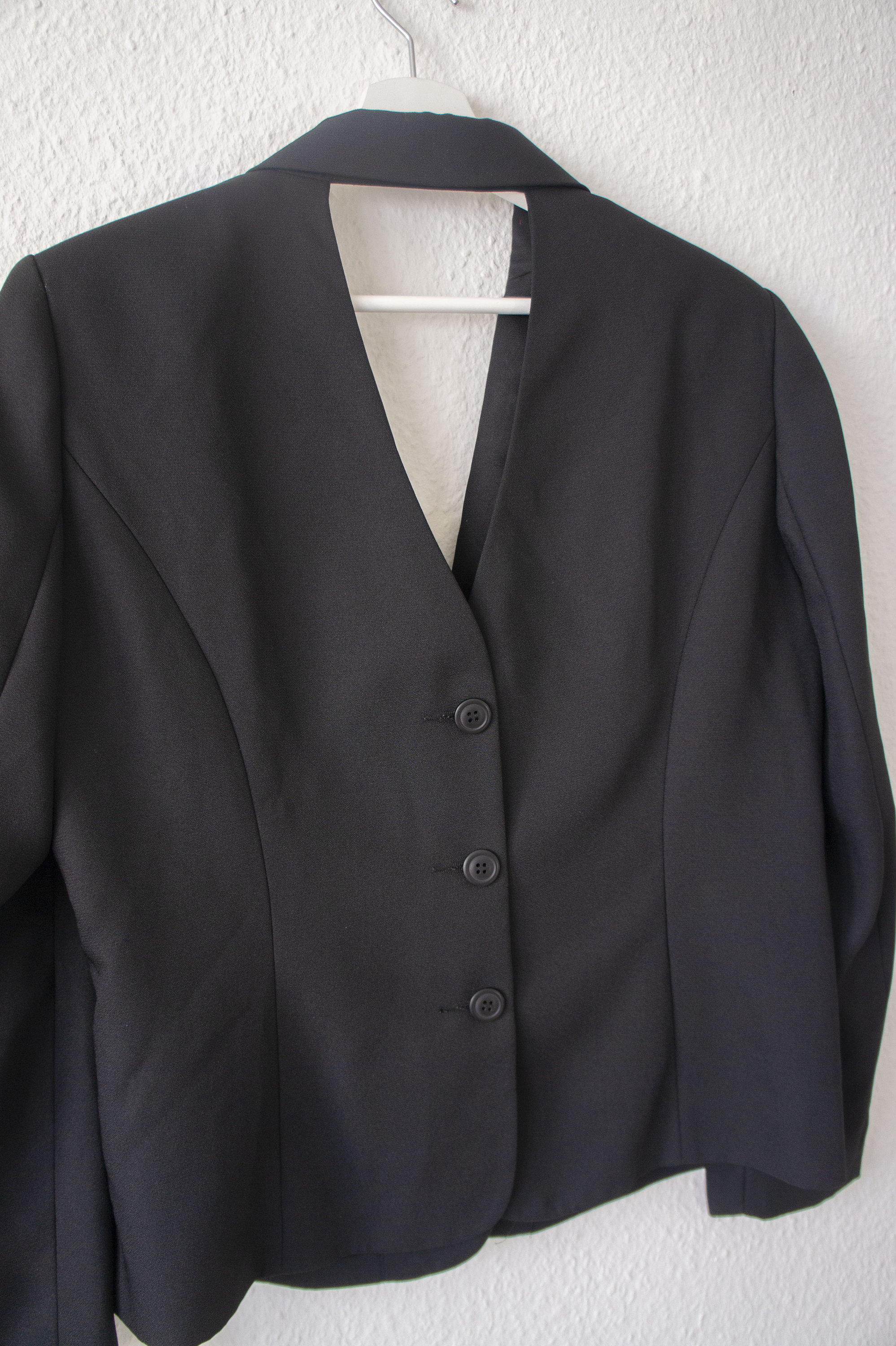 Vintage Blazer Together Open Back Blazer Size Large Black Jacket - Etsy