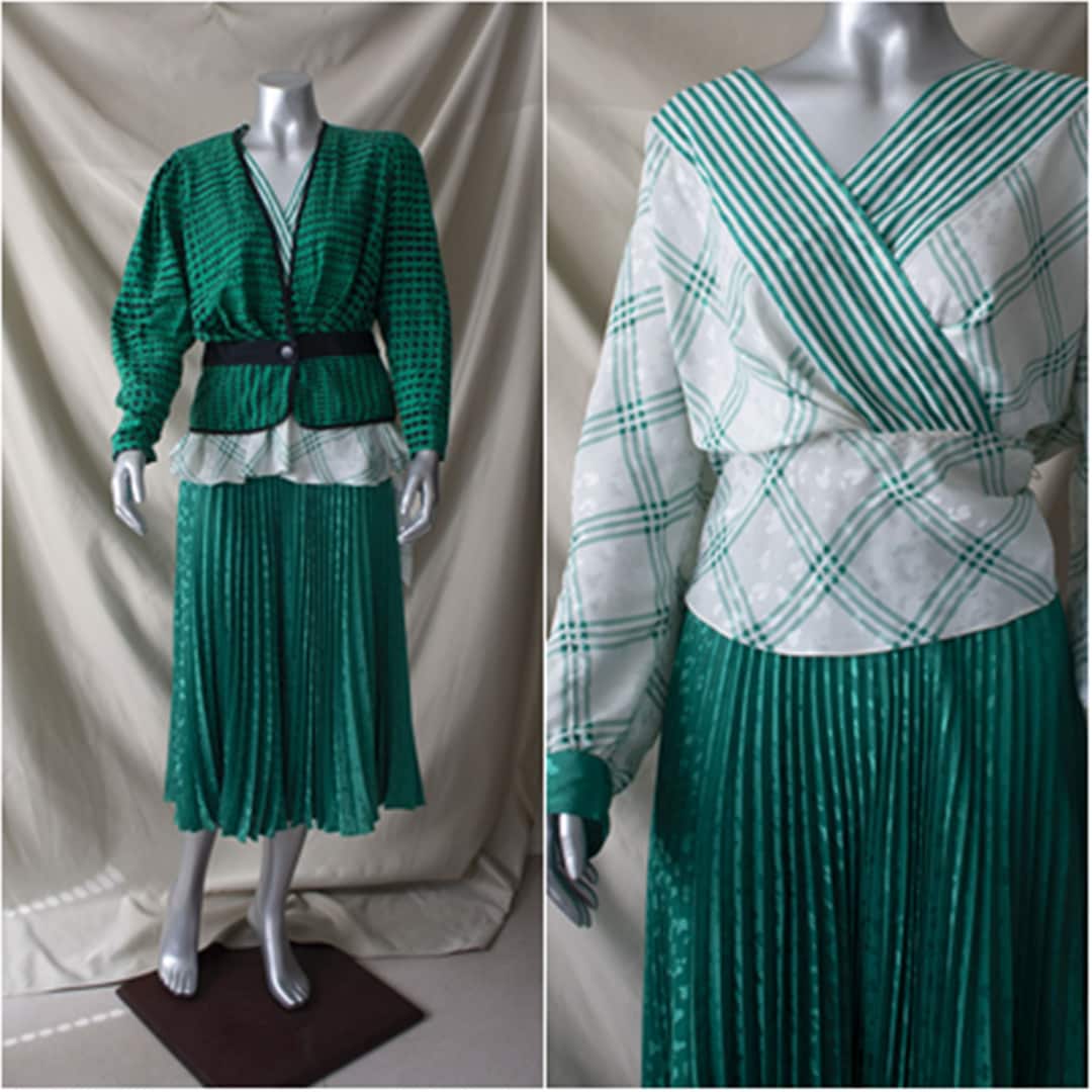 80er Jahre vintage Louis Féraud Paris Designer 3er Set Seiden-Cardigan ...