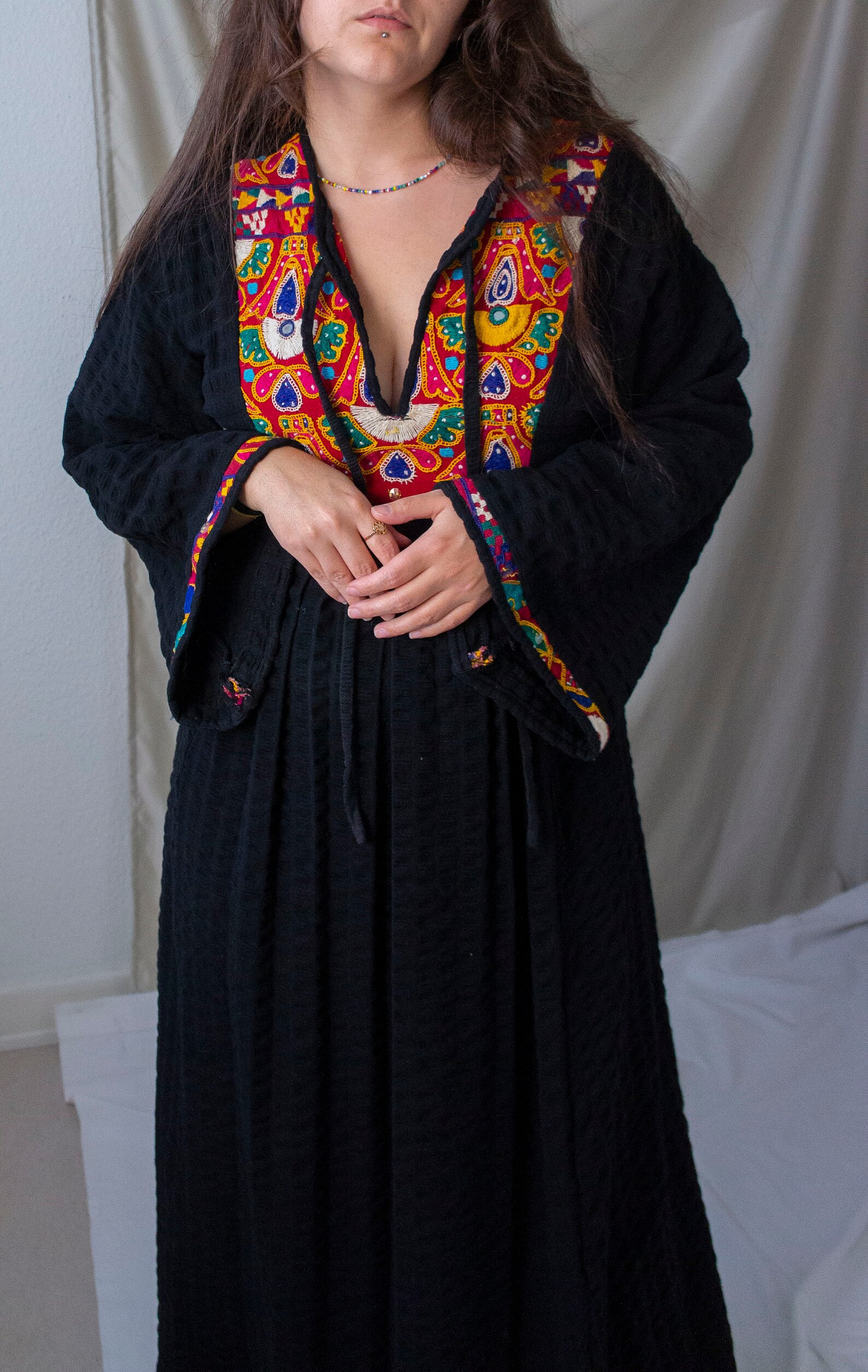 Vintage Ajanta Handloom Cotton Maxi Dress Size Medium - Etsy