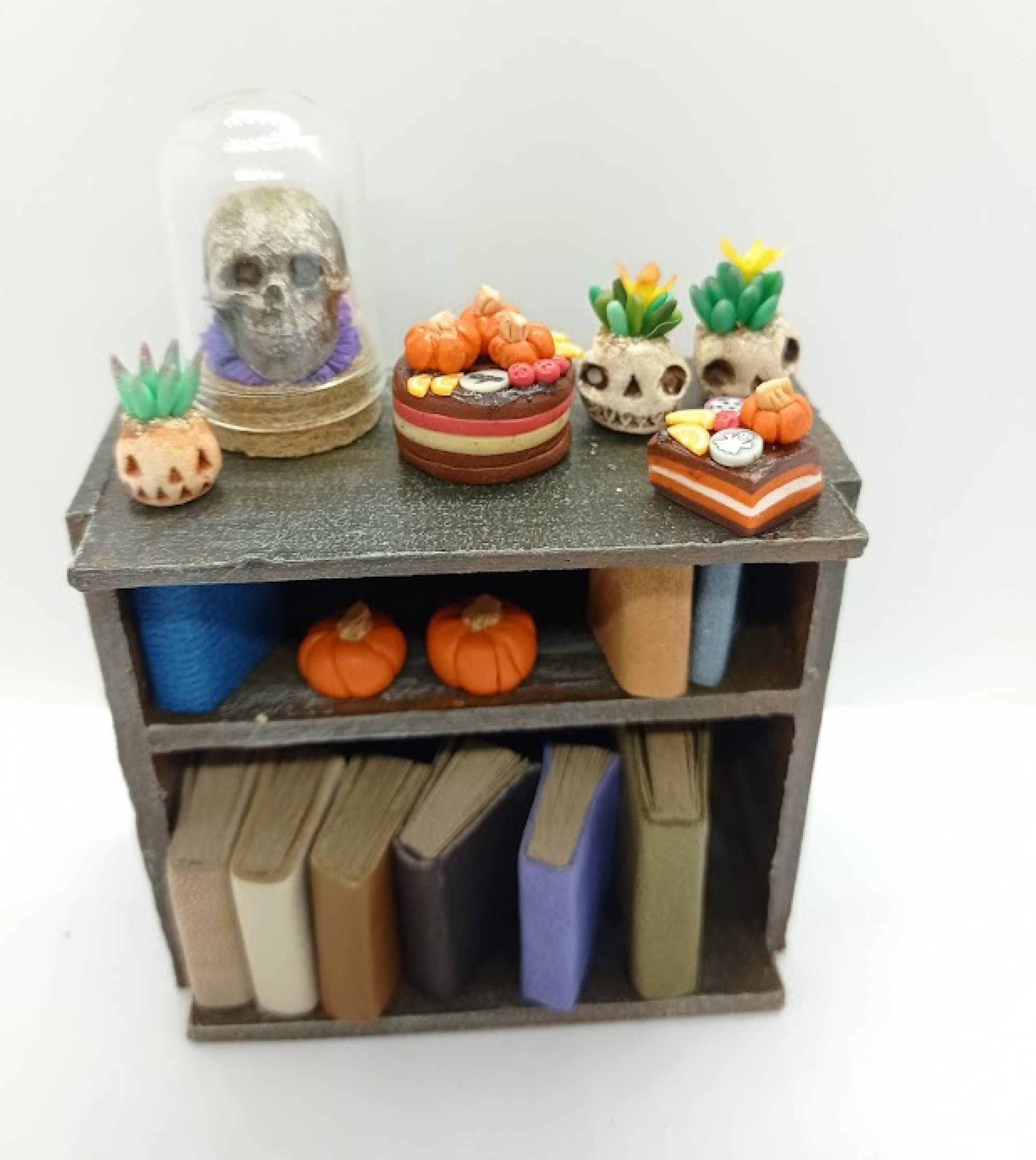 Miniature bookcase. Miniature shelf for books . Furniture for | Etsy