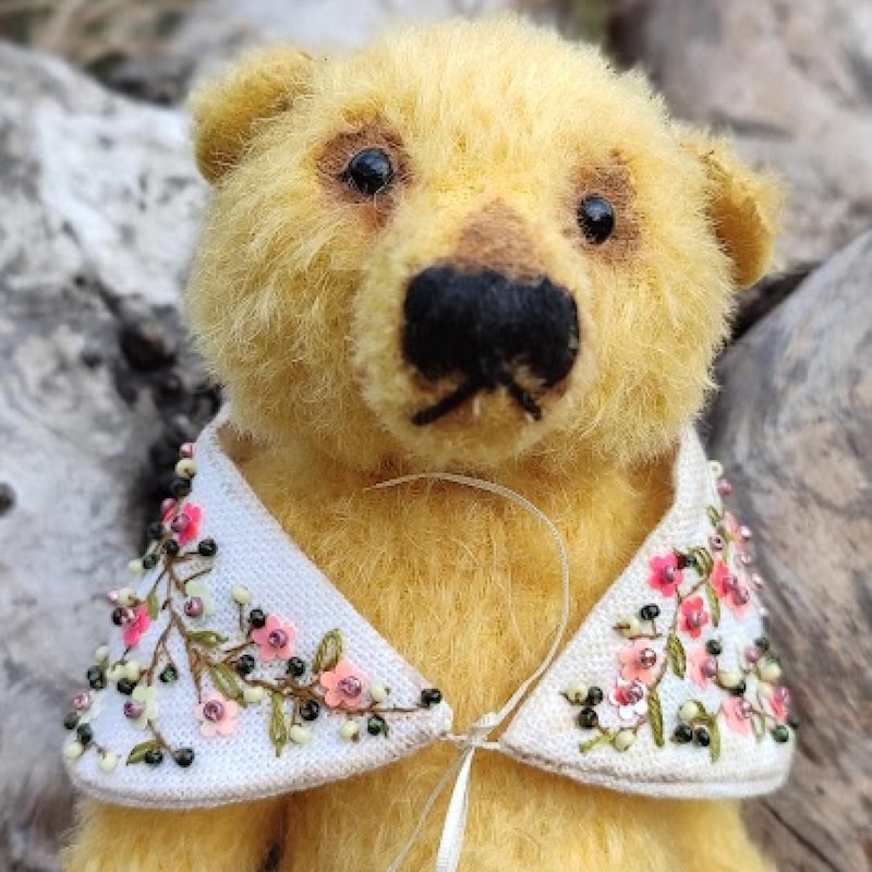 Yellow Teddy Bear - Etsy