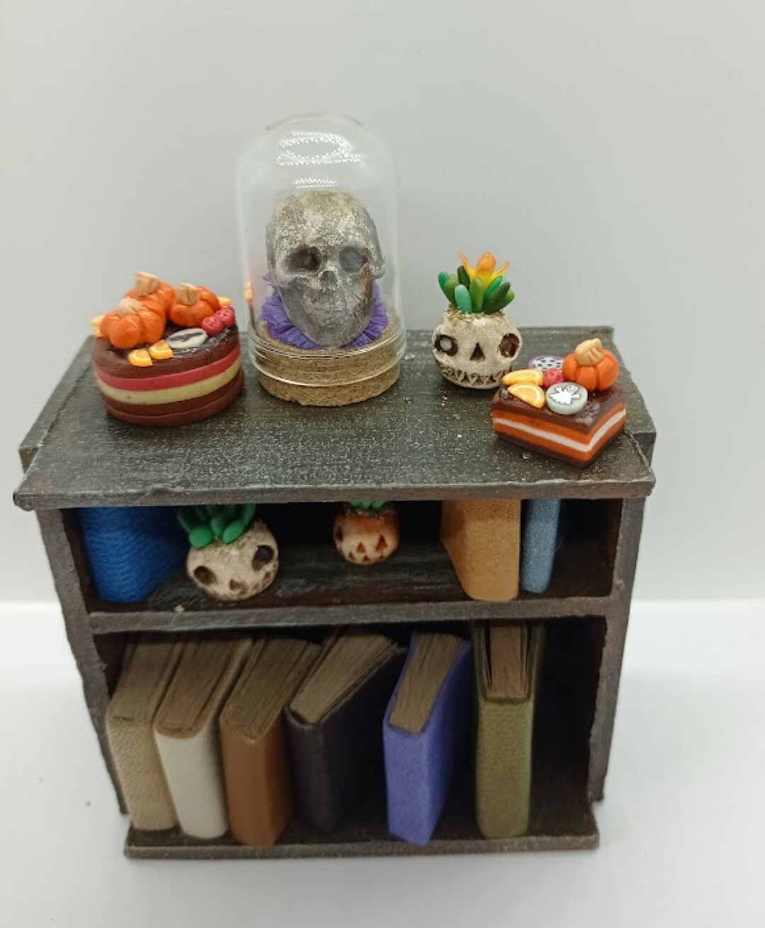 Miniature Bookcase. Miniature Shelf for Books . Furniture for Dollhouse ...