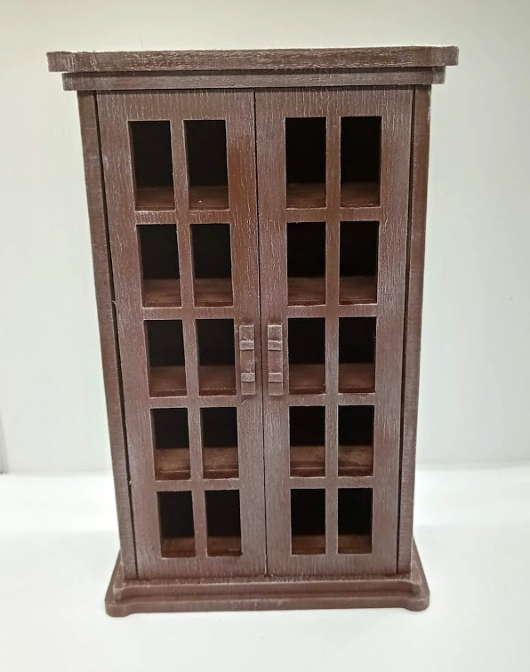 Miniature Bookcase. Mini Bookcase With Shelves. Wooden Furniture for ...