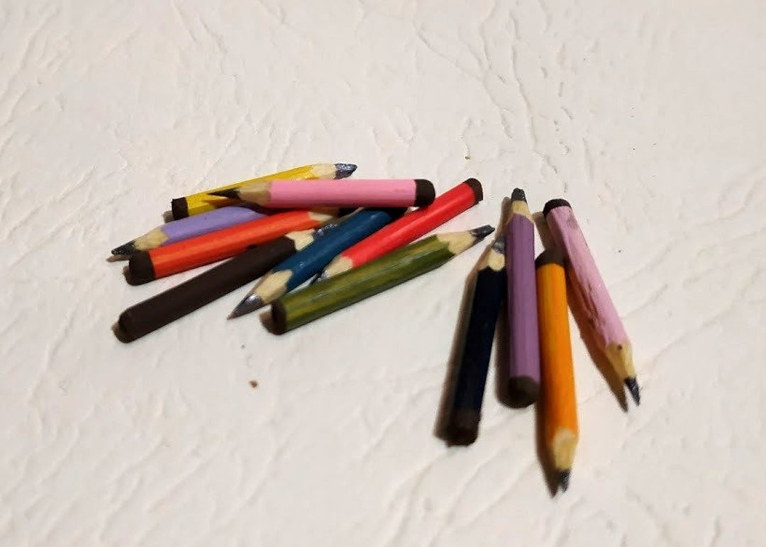 Miniature Pencils for Doll. Art Supplies for Dollhouse. - Etsy