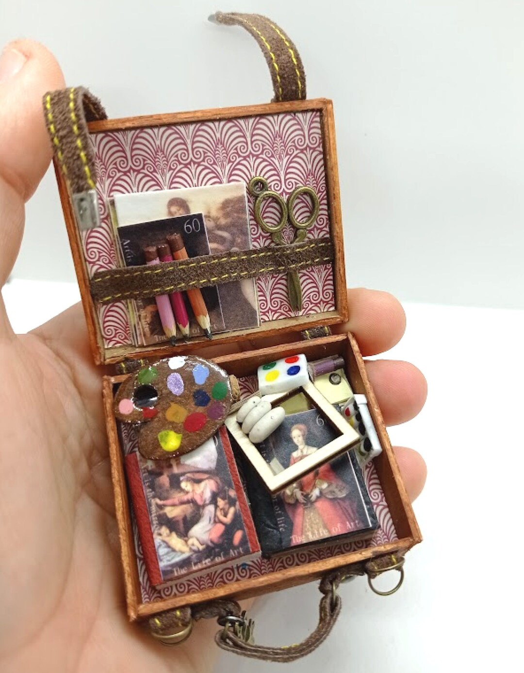 Miniature Suitcase With Drawing Kit for Blythe. Art Supplies - Etsy