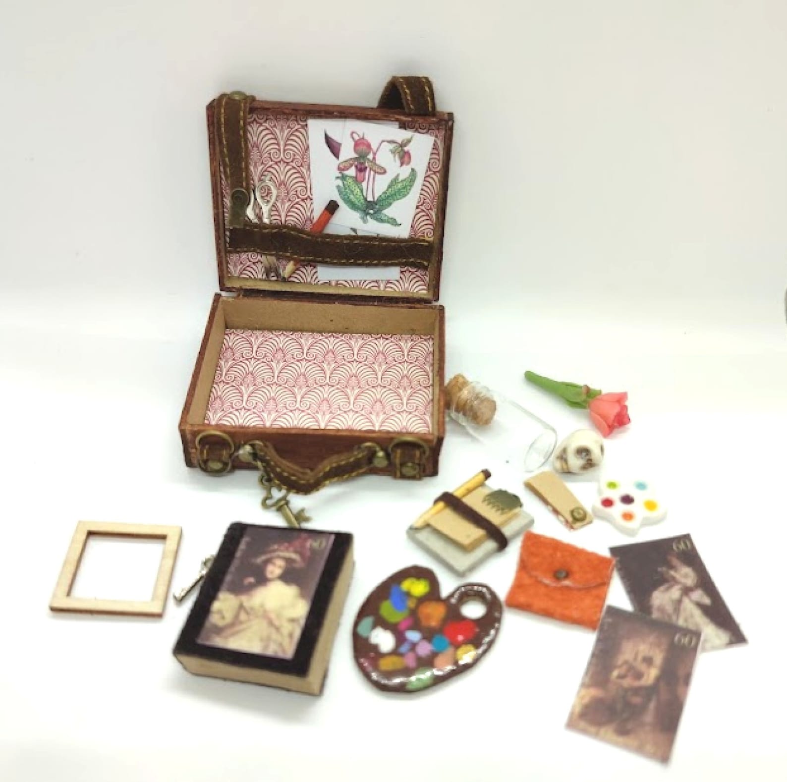 Miniature Suitcase With Drawing Kit for Blythe. Art Supplies in the ...