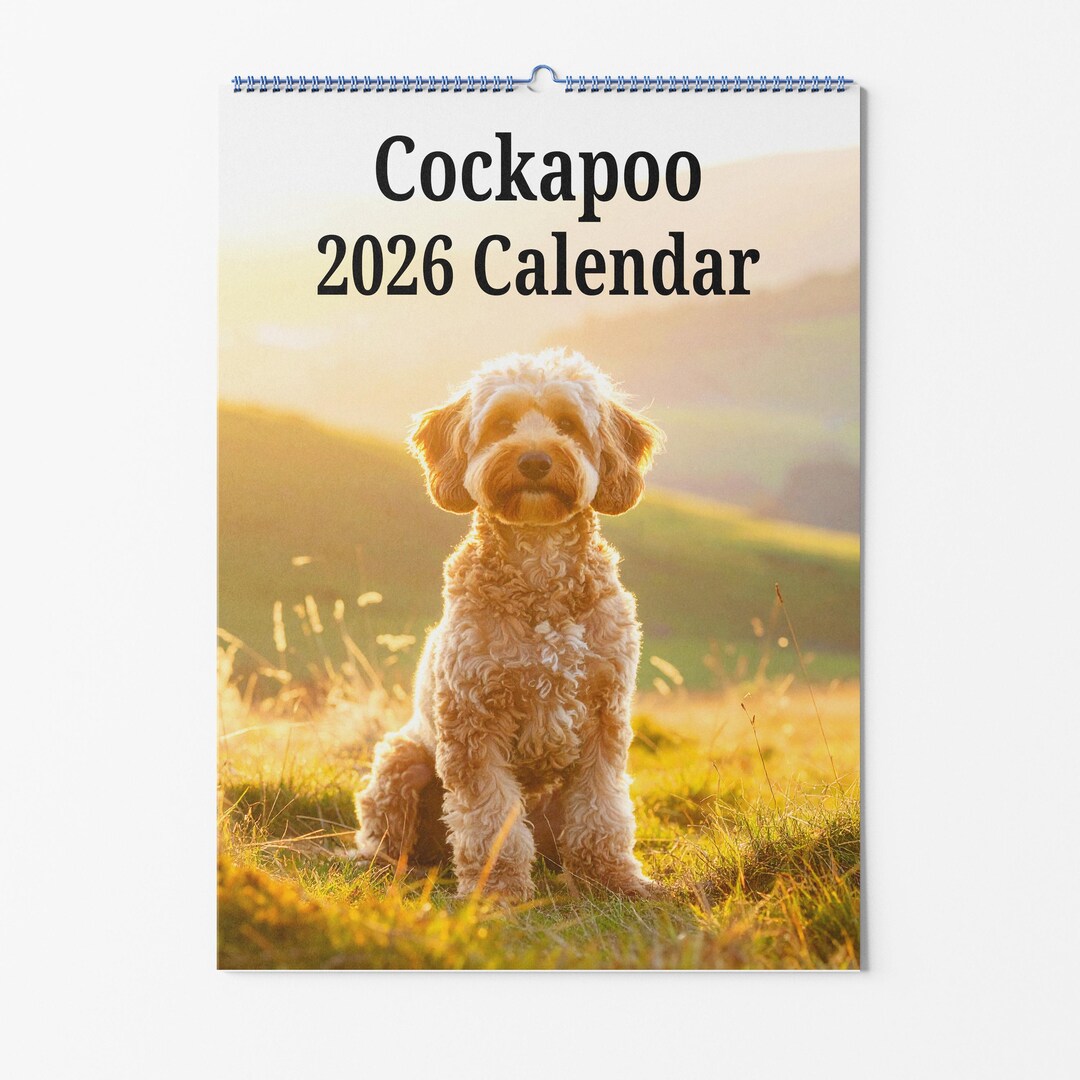 Cockapoo Calendar – A3 or A4 Wall Calendar – Choice of Sizes – Dog ...