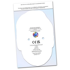 Dolly Parton - Ready to Wear Celebrity Card Face Mask With Optional ...