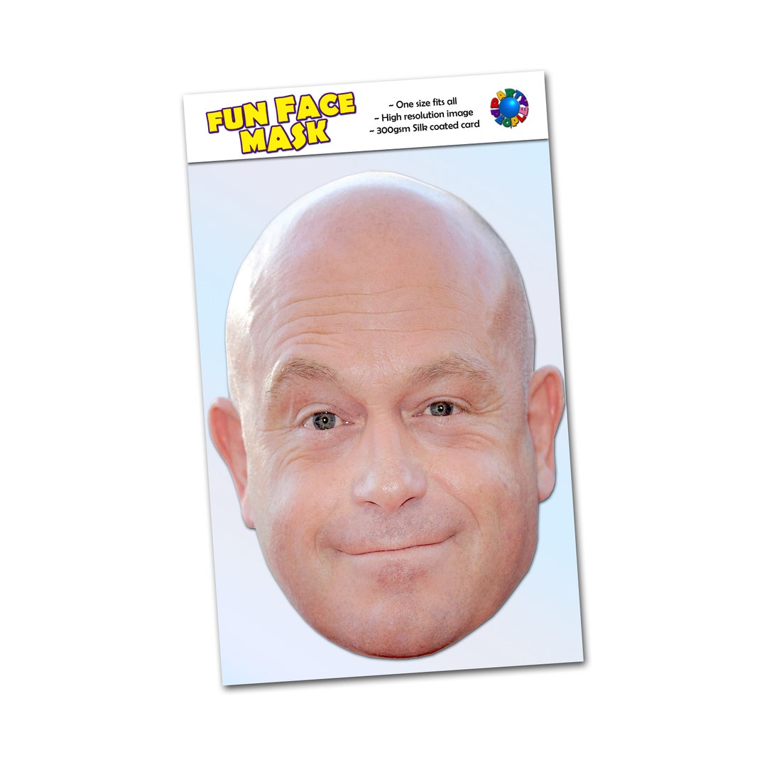 Ross Kemp - Ready to Wear Celebrity Card Face Mask with optional ...