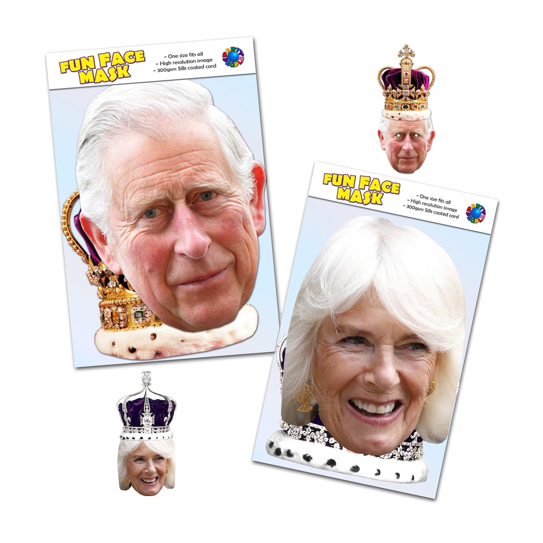 Two Part King Charles III or Camilla Queen Consort & Coronation Crown ...