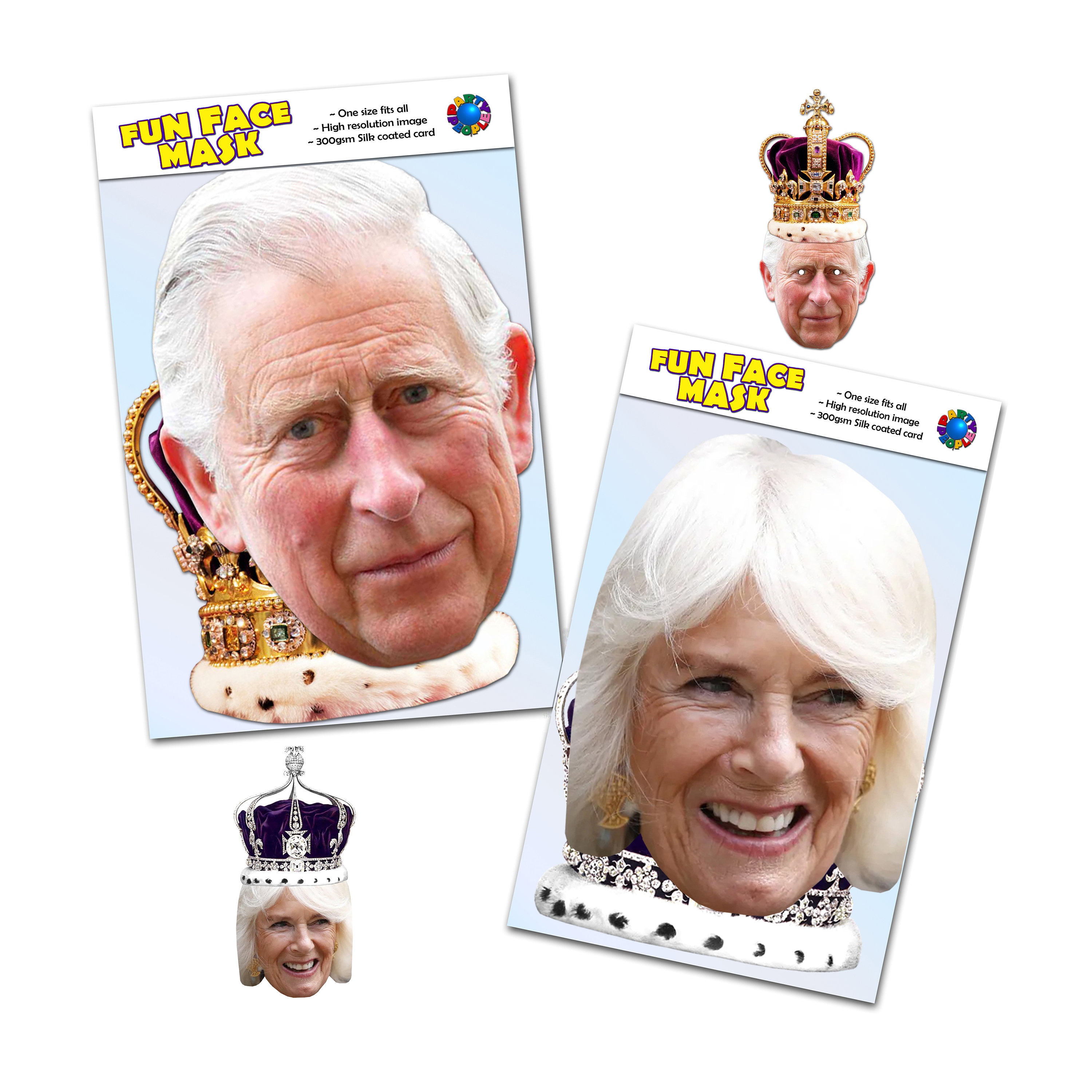 Two Part King Charles III or Camilla Queen Consort & Coronation Crown ...