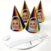Personalised Party Hats With Face Photo & Text of Your Choice - Custom ...