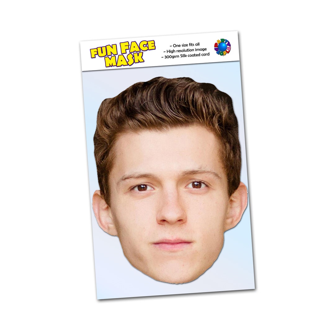 Tom Holland Celebrity Face Mask Ready to Wear High Quality Card Masks ...