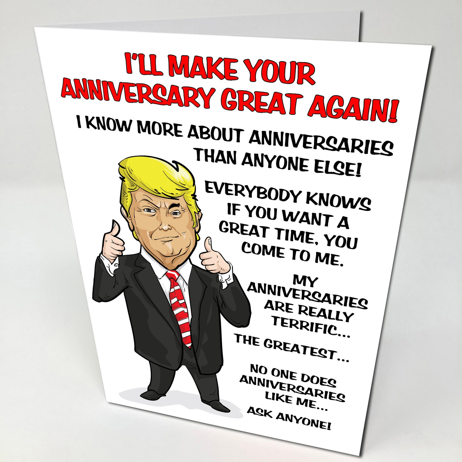 Donald Trump Funny Novelty Anniversary Card Ideal for - Etsy