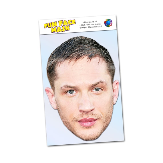 Tom Hardy Celebrity Face Mask Ready to Wear High Quality | Etsy