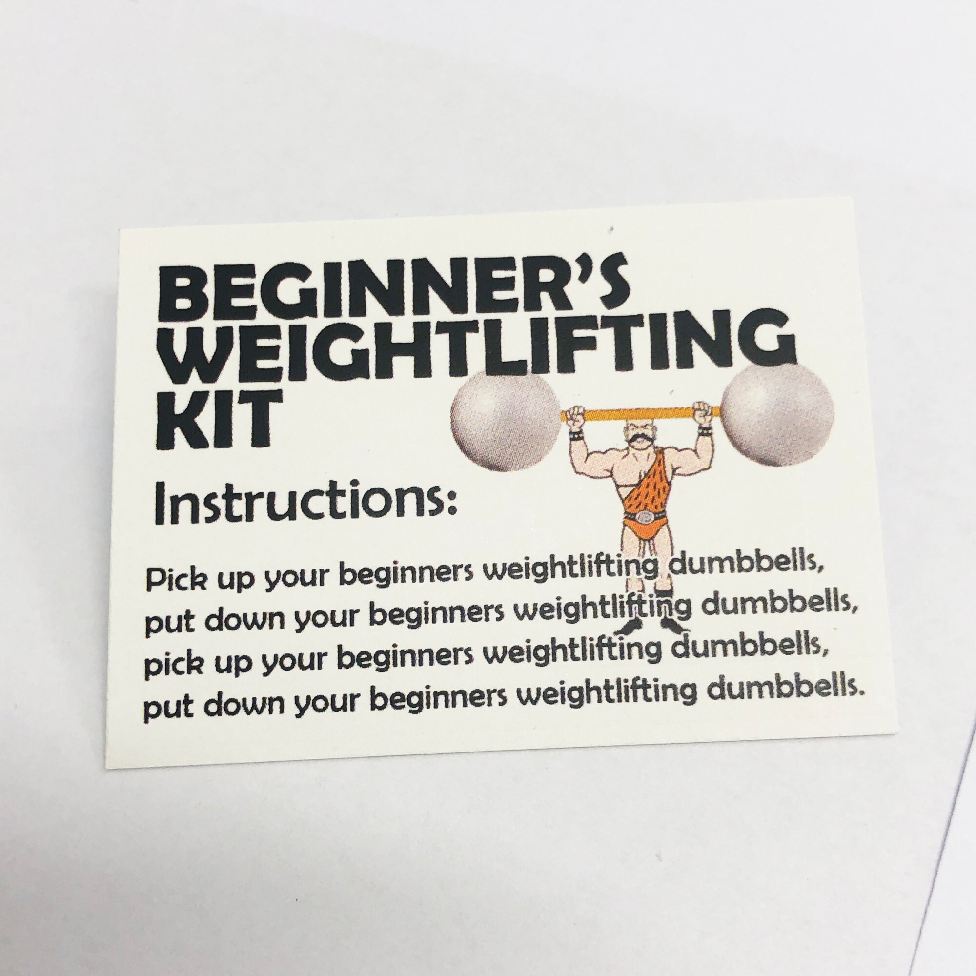 Beginners Weightlifting Kit Funny Novelty Gift Ideas Ideal | Etsy