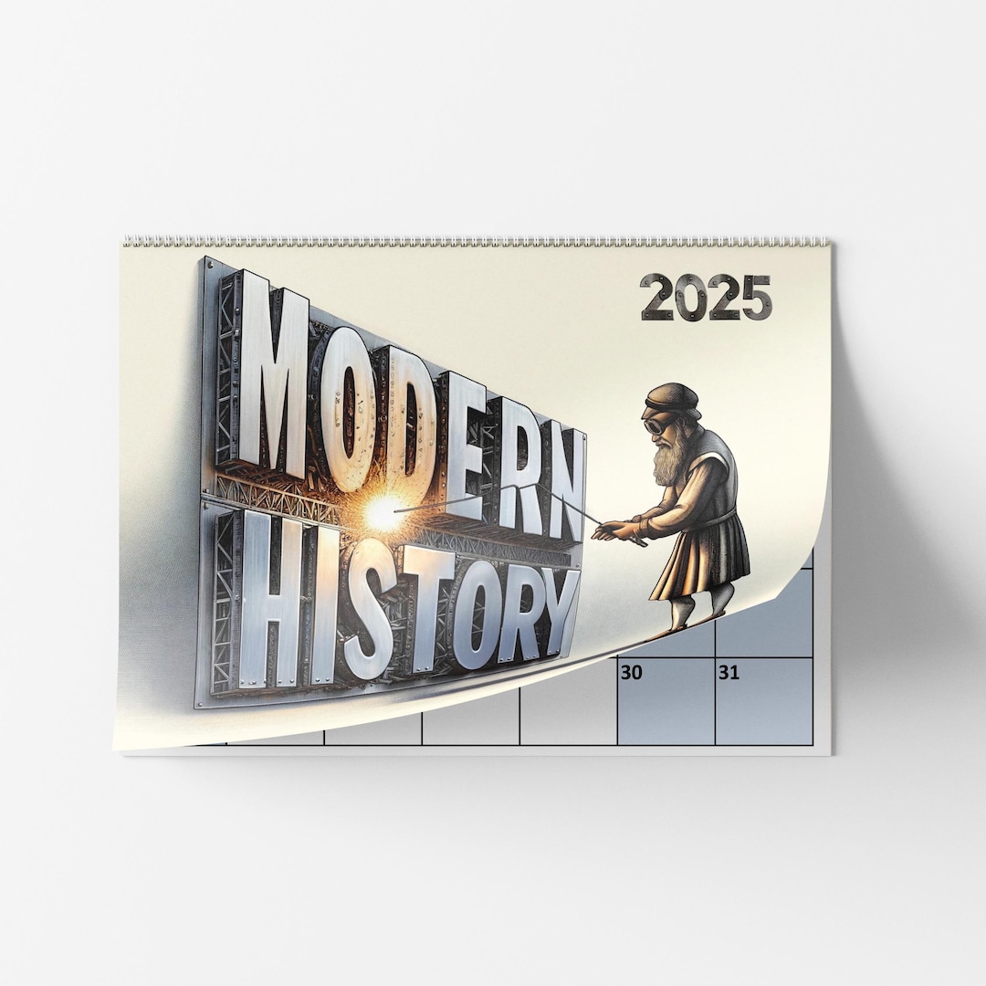 A4 or A5 Wall Calendar - Modern History Famous Figures Calendar - A3 or ...