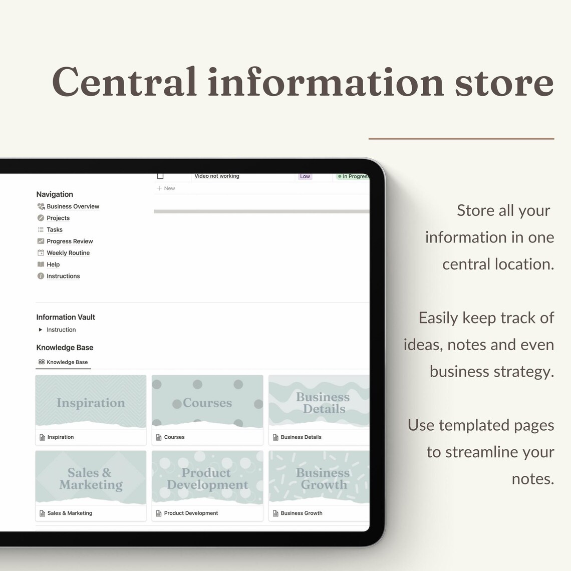 Notion Business Planner 2023. Notion Template for a Small - Etsy