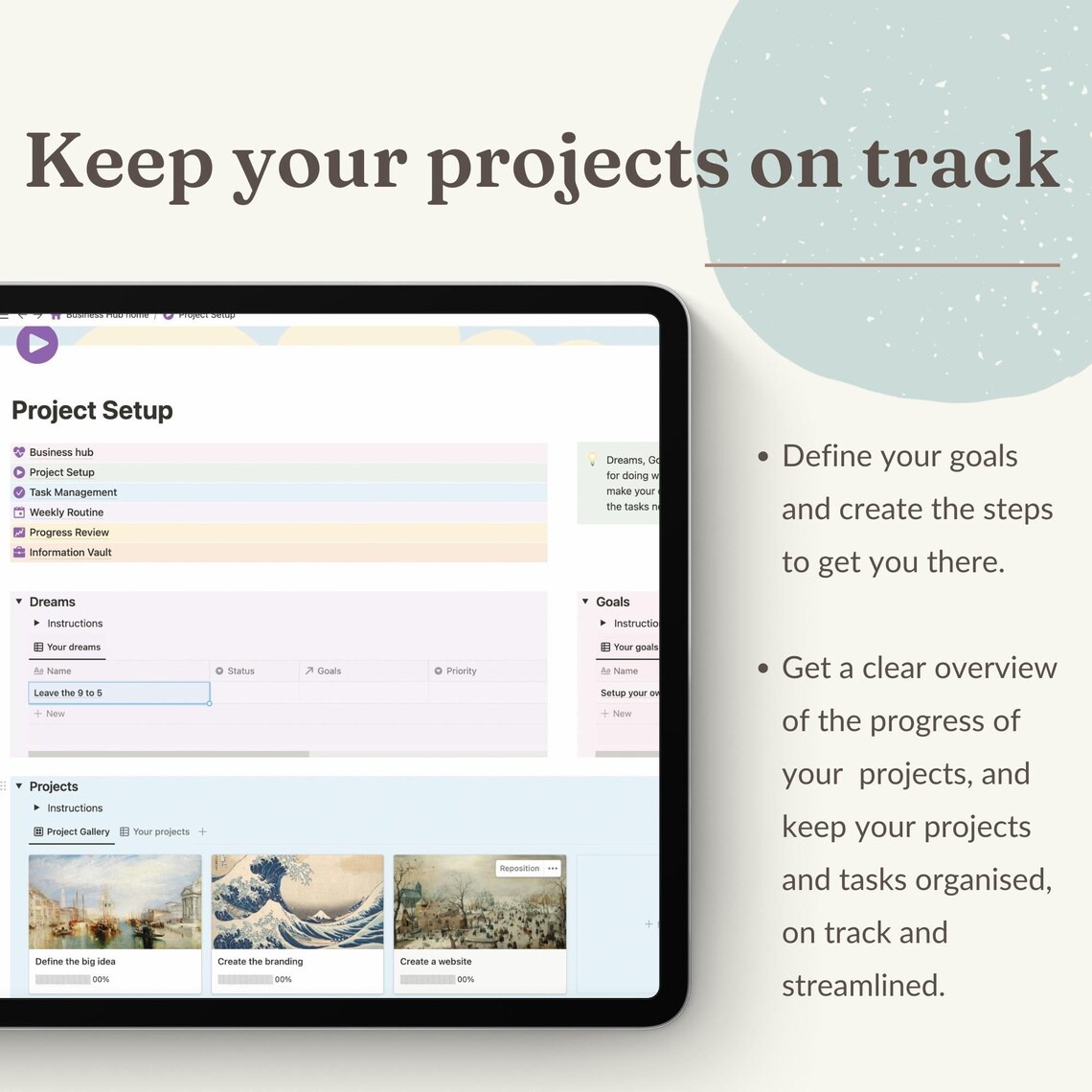 Notion Template for a Small Business. Fun Notion Planner 2022. - Etsy