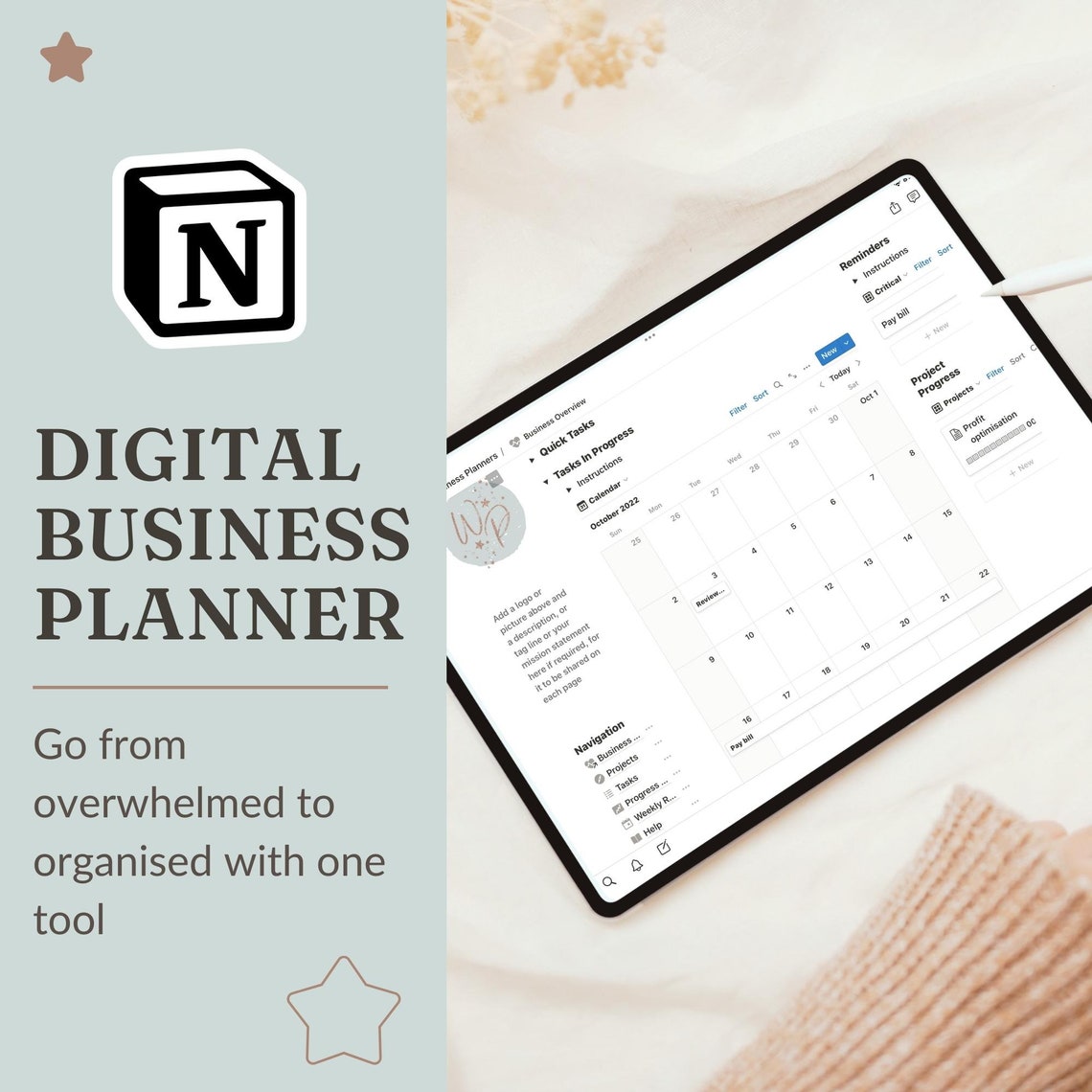 Notion Business Planner 2023. Notion Template for a Small - Etsy