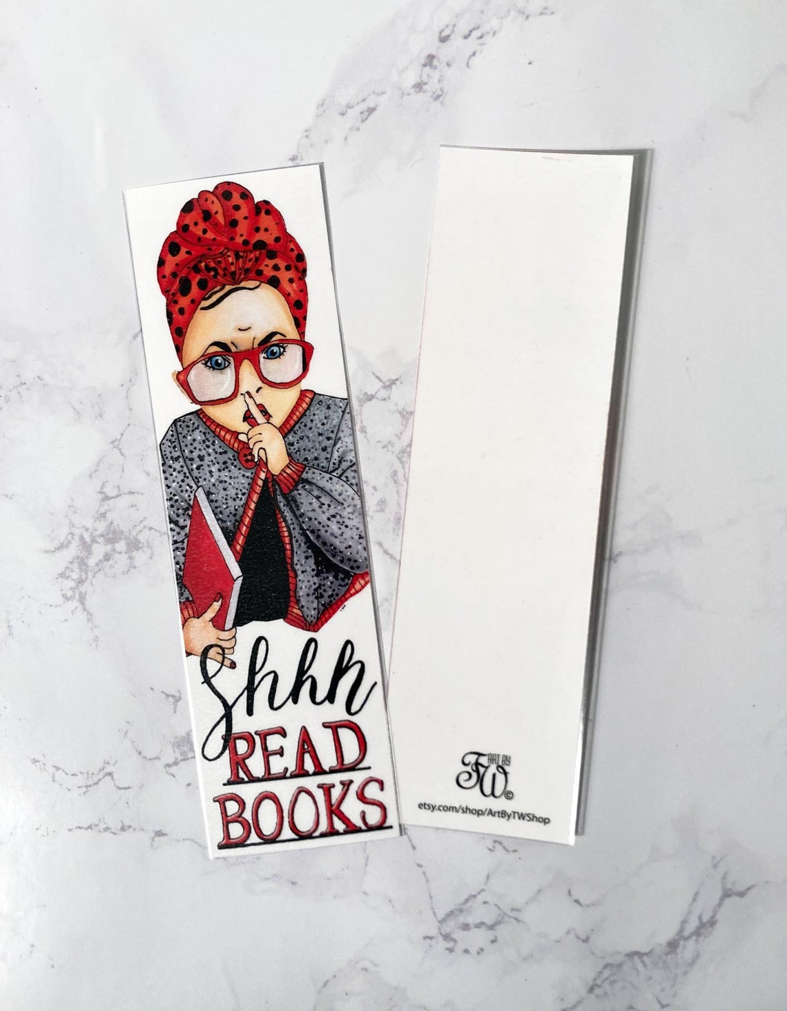 Librarian Bookmark Laminated Bookmark Read Books - Etsy