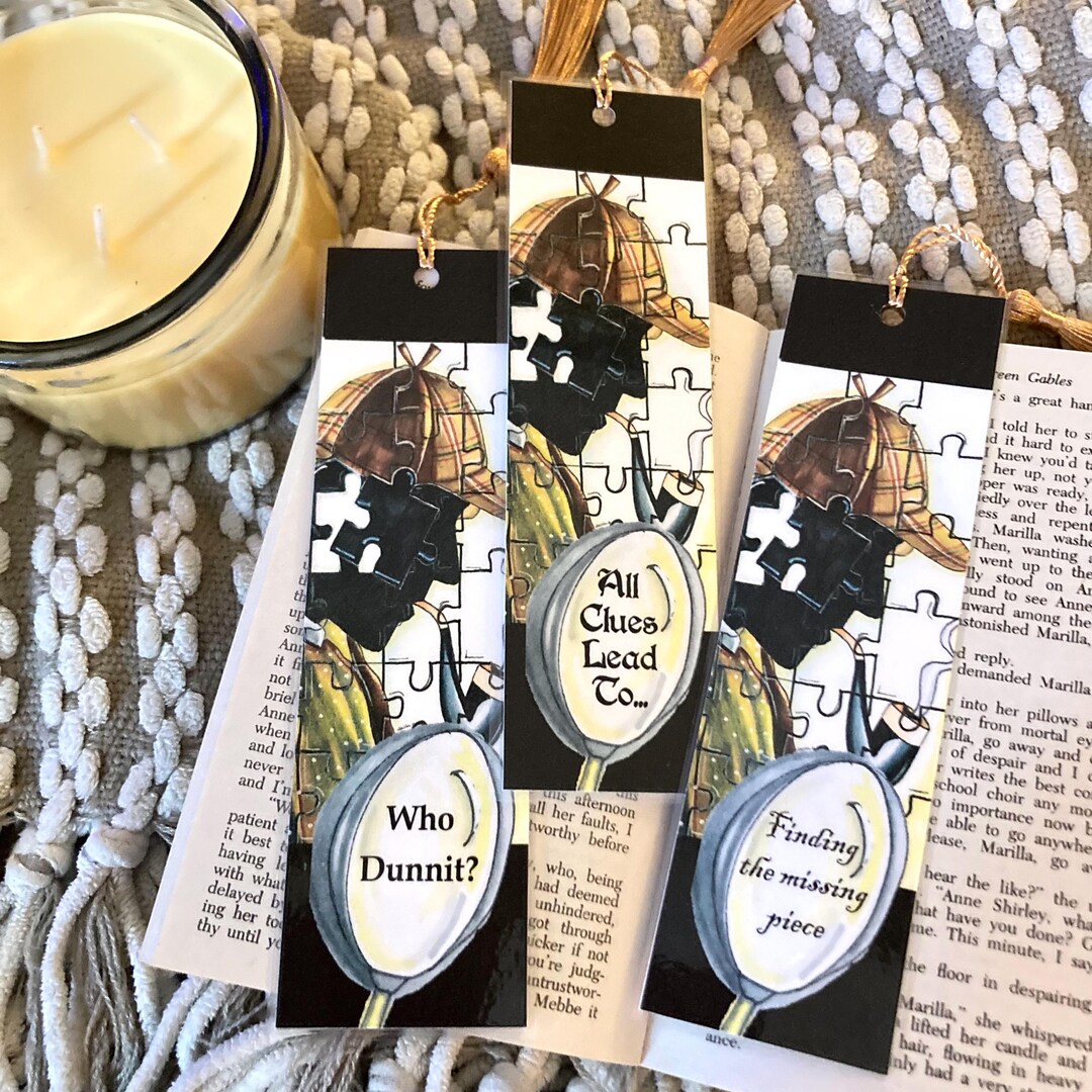 Sherlock Holmes Bookmark | Laminated Bookmark | Mystery Bookmark - Etsy