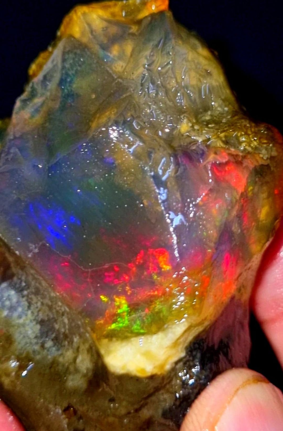 534 Carat Very Rare Natural Ethiopian Opal Rough Raw Opal Welo Fire ...