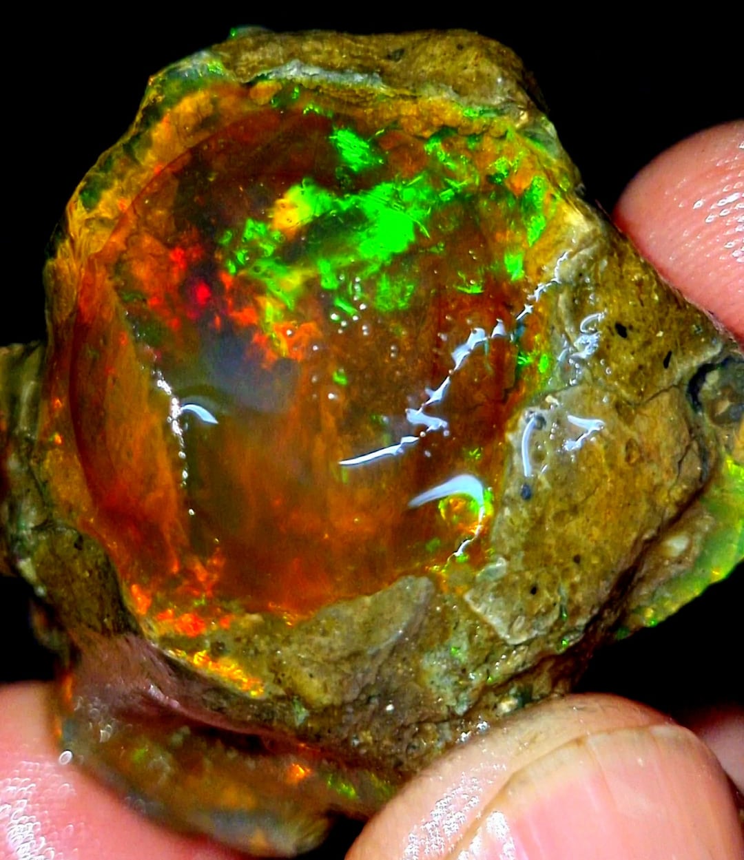 123 Carat Very Rare Natural Ethiopian Opal Rough, Raw Opal, Welo Fire ...