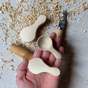 Spoon Carving Kit | Begginer Spoon Carving Kit | Wooden Coffee Scoop ...