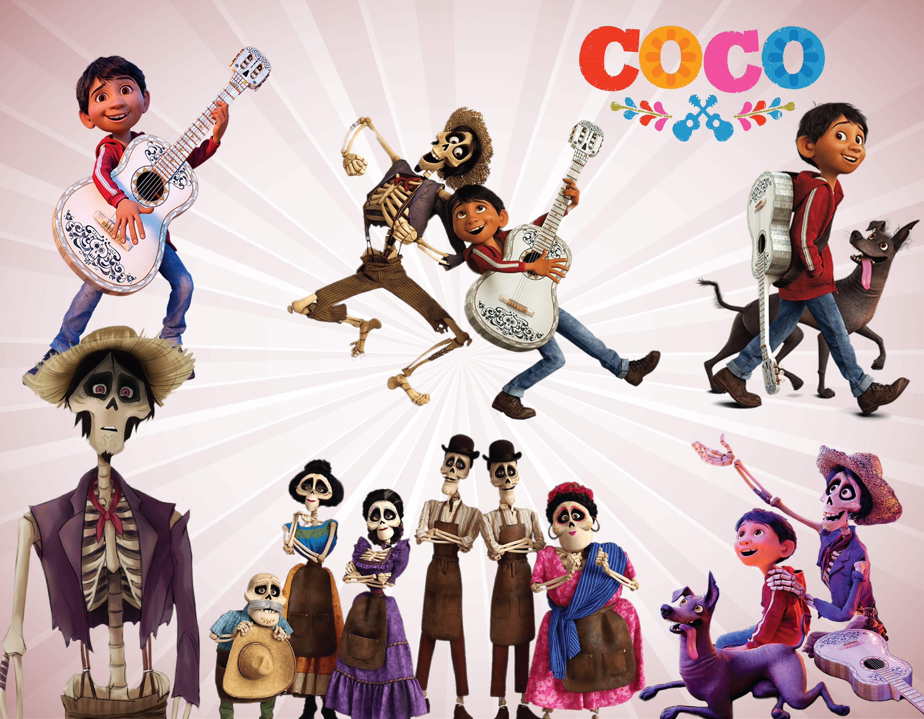 Coco Clipart Coco PNG files Coco Characters Coco Cartoon | Etsy