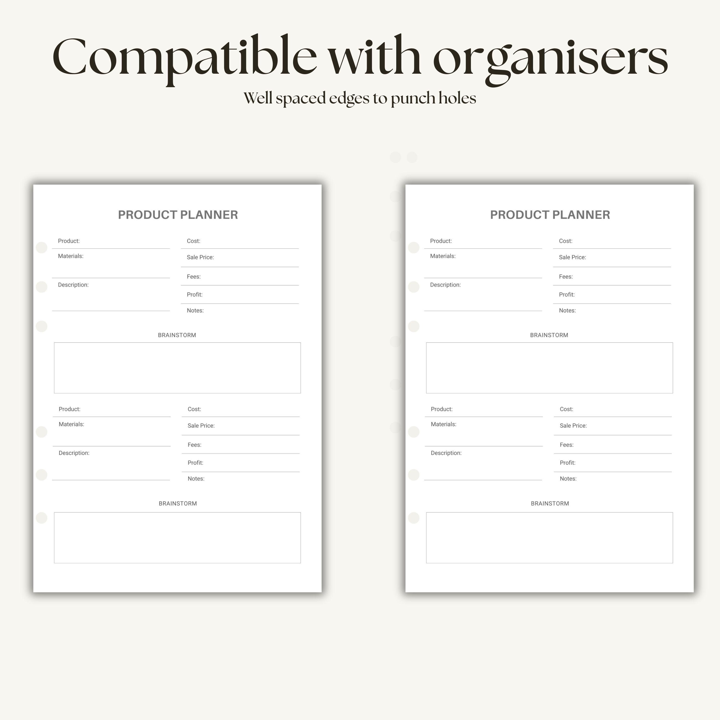 Product Planner Printable, New Product Planner, Product Development ...