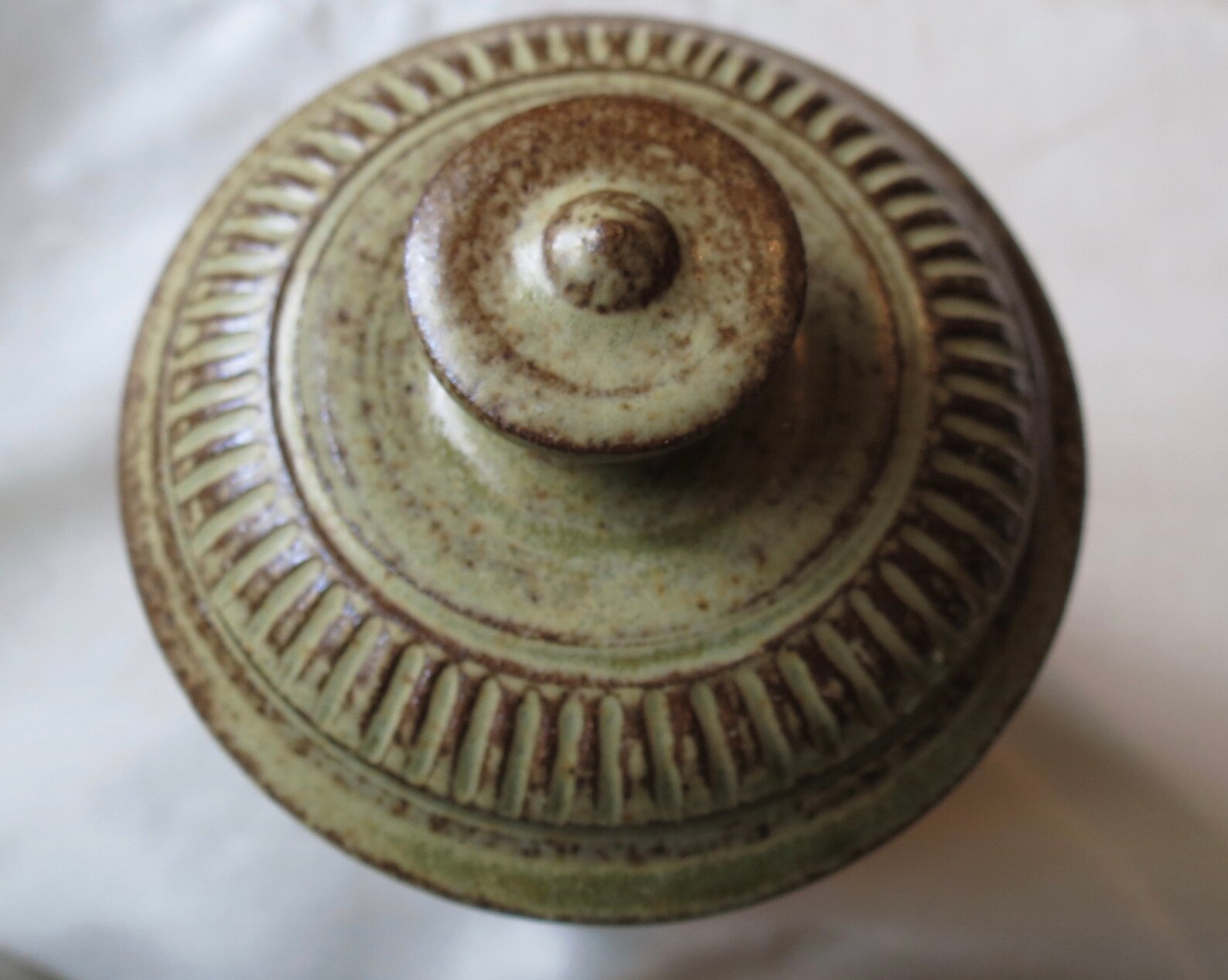 Small Fluted Lidded Pot - Etsy