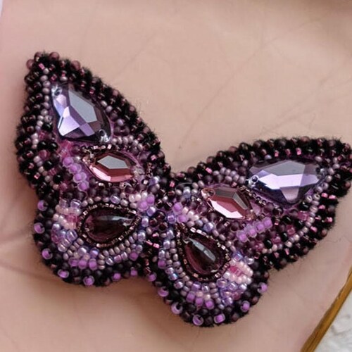 DIY Jewelry Making Kit purple Wave Seed Beaded - Etsy