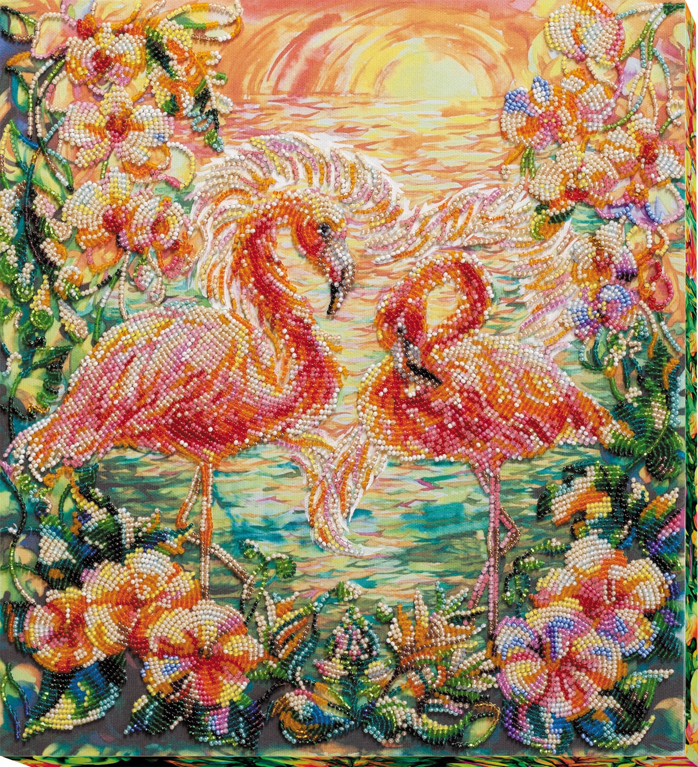 DIY Bead Embroidery Kit on Art Canvas "awe of the Senses" | Unique ...