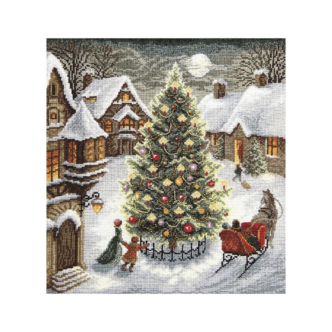 DIY Counted Cross Stitch Kit chrіstmas Tree of Wishes, Embroidery Kit ...