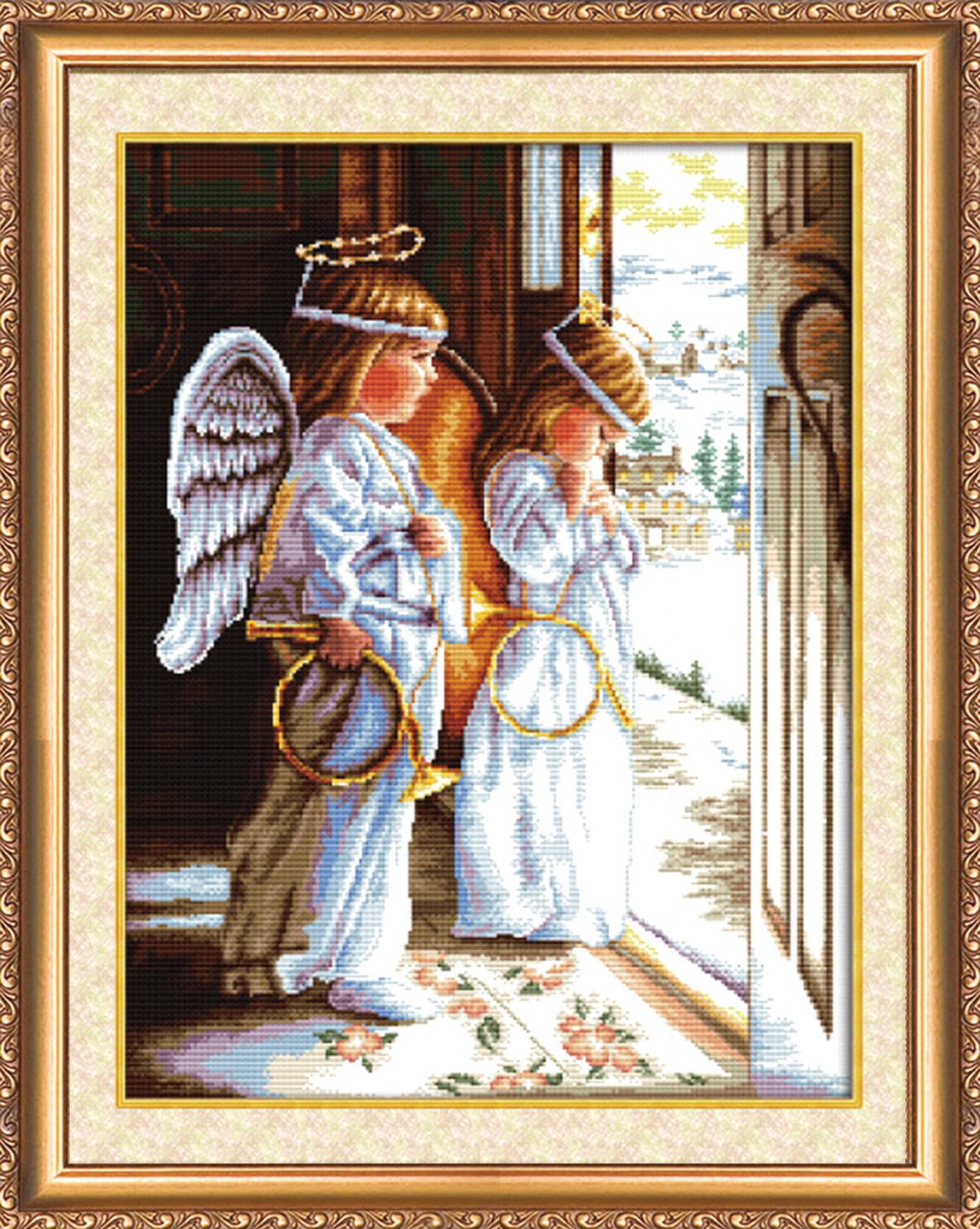 DIY Counted Cross Stitch Kit angels Embroidery - Etsy