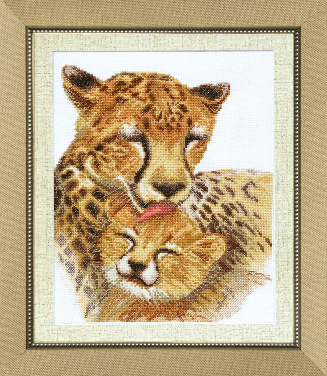 DIY Counted Cross Stitch Kit family of Cheetahs - Etsy