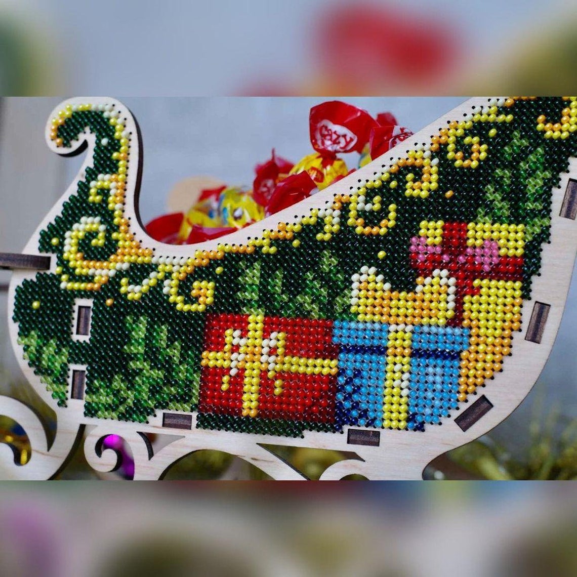 DIY Christmas Sleigh Kit christmas Reindeer on - Etsy