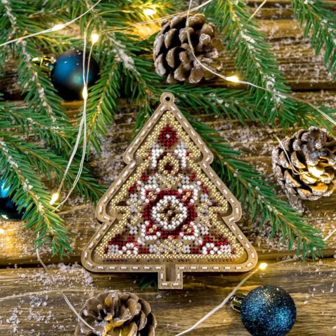 DIY Christmas Tree Toy Kit christmas Tree, Bead Embroidery Kit ...