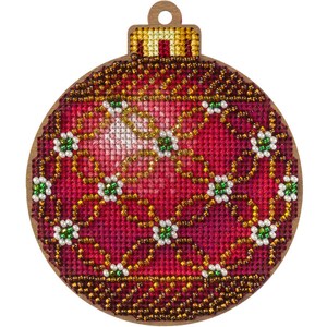 DIY Christmas Tree Toy Kit "red Ball" | Embroidery Kit | Christmas Tree ...